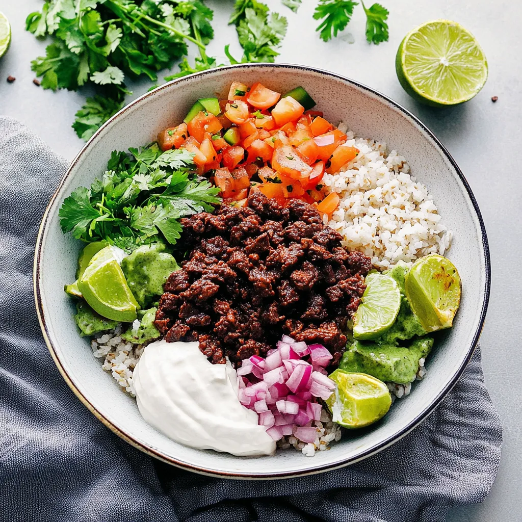 Beef Burrito Bowl Recipe | sublimecake