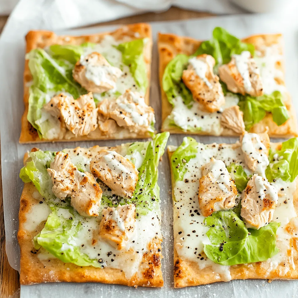 Chicken Caesar Flatbread | sublimecake