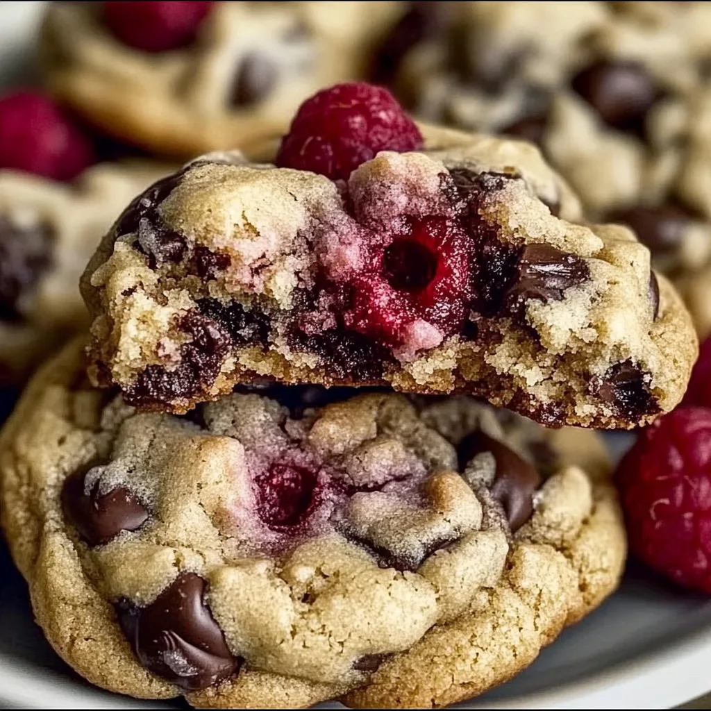 Raspberry Chocolate Chunk Cookies: The Amazing Ultimate Recipe You Can ...