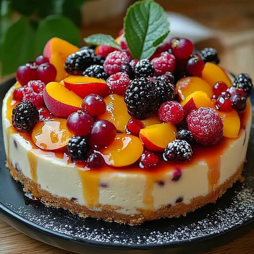 Summer Berry Peach Cheesecake: An Amazing Ultimate Recipe | sublimecake