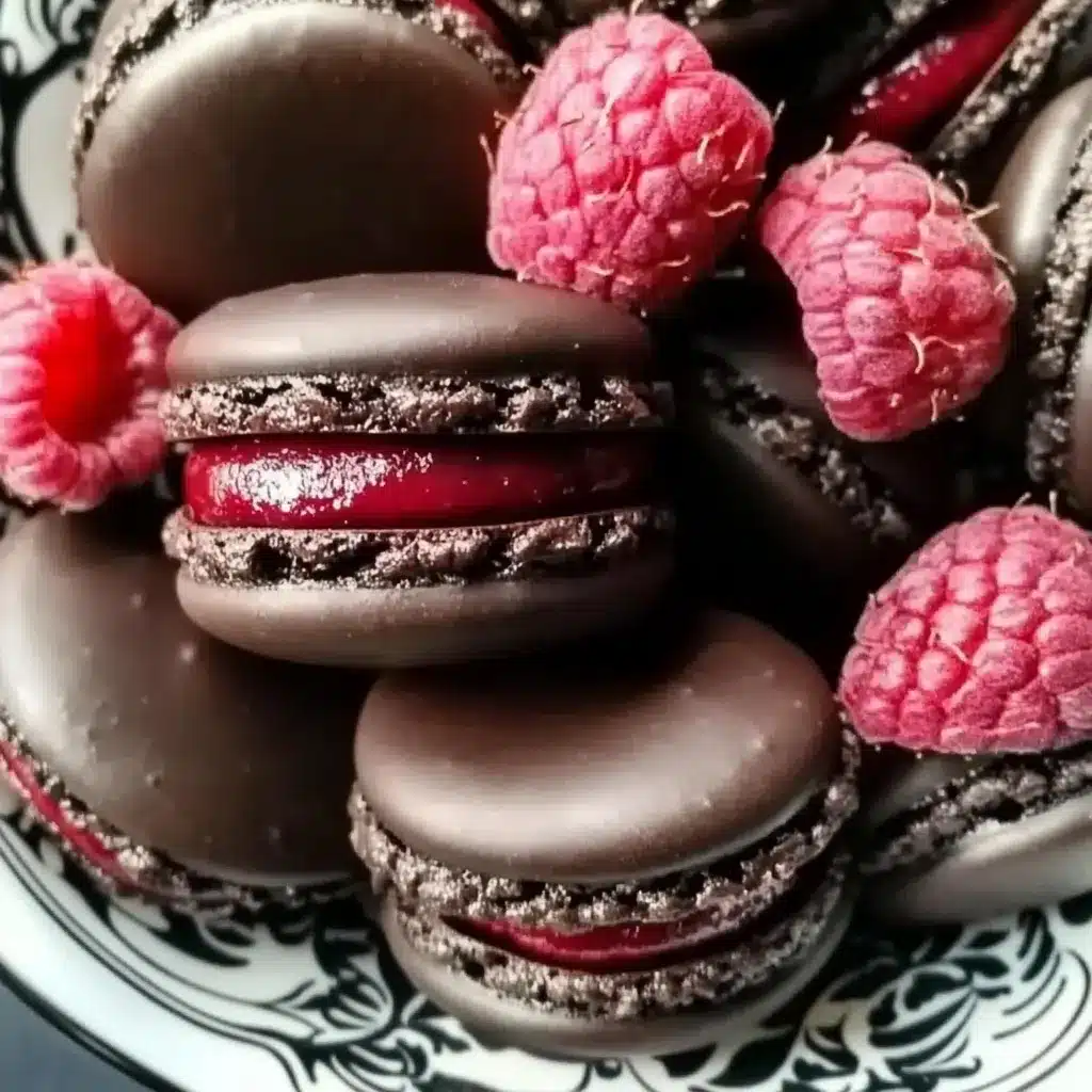 Dark Chocolate Raspberry Macarons: An Incredible Amazing Recipe ...