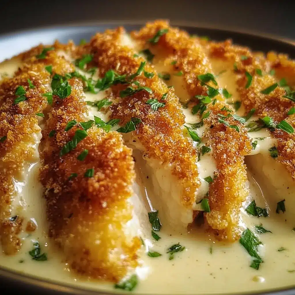Parmesan Crusted Chicken with Creamy Garlic Sauce: An Amazing Ultimate ...