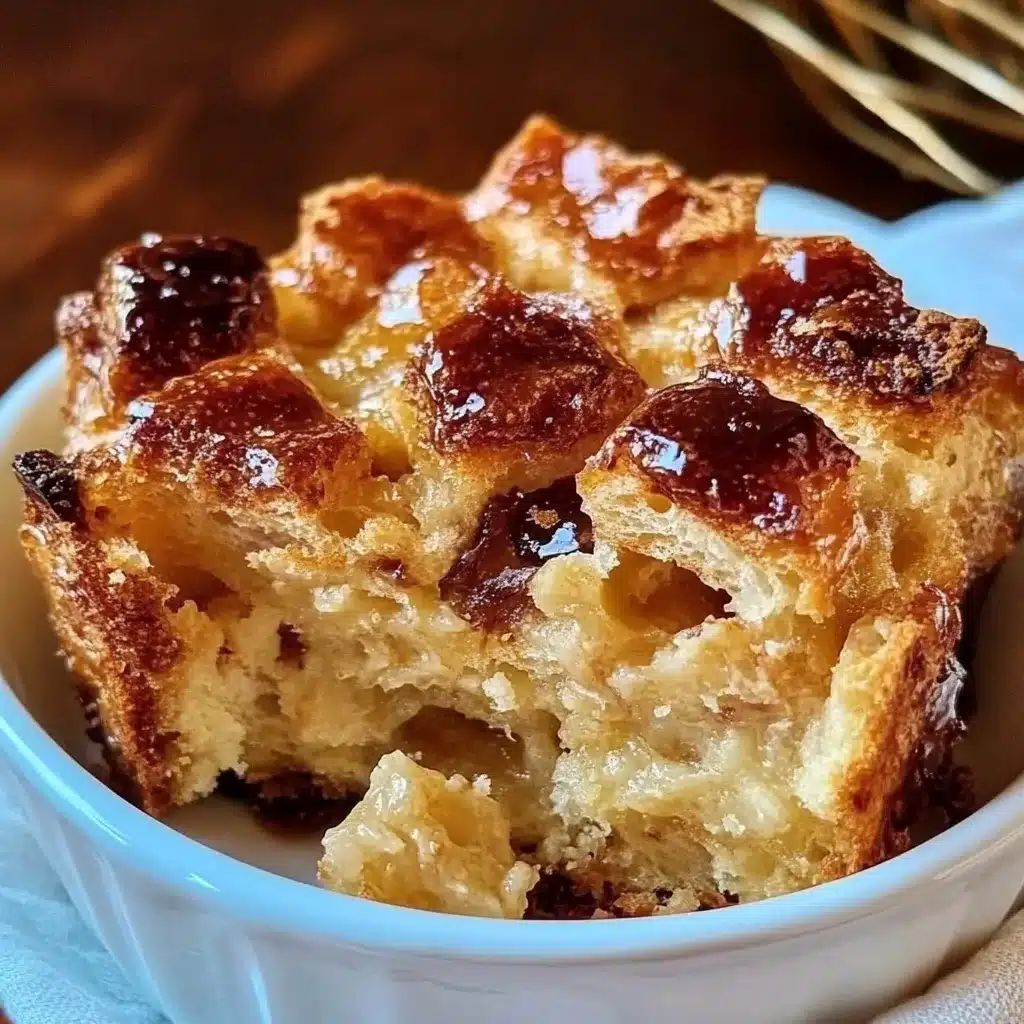Creamy Croissant Bread Pudding Recipe with Perfect Caramelized Crust ...