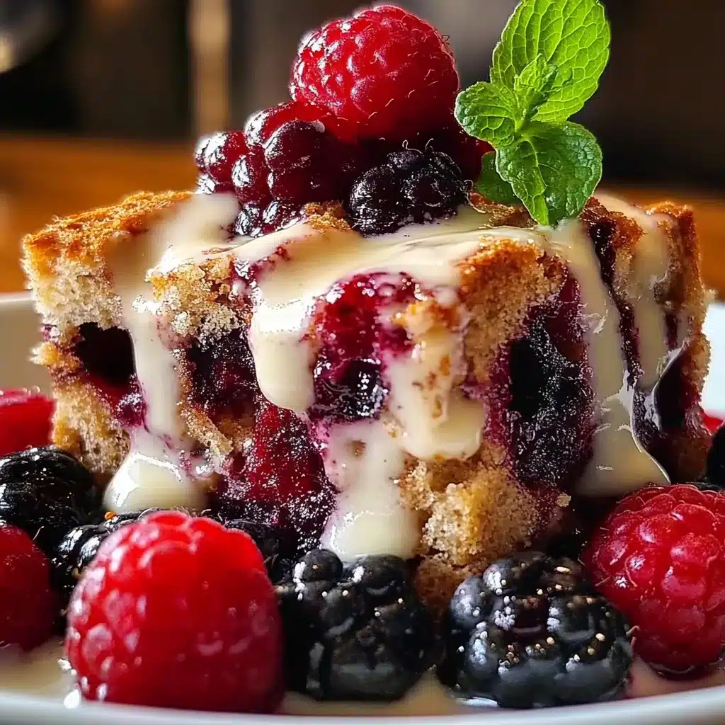 Wild Berry Bread Pudding Drizzled: An Incredible 7-Step Recipe ...